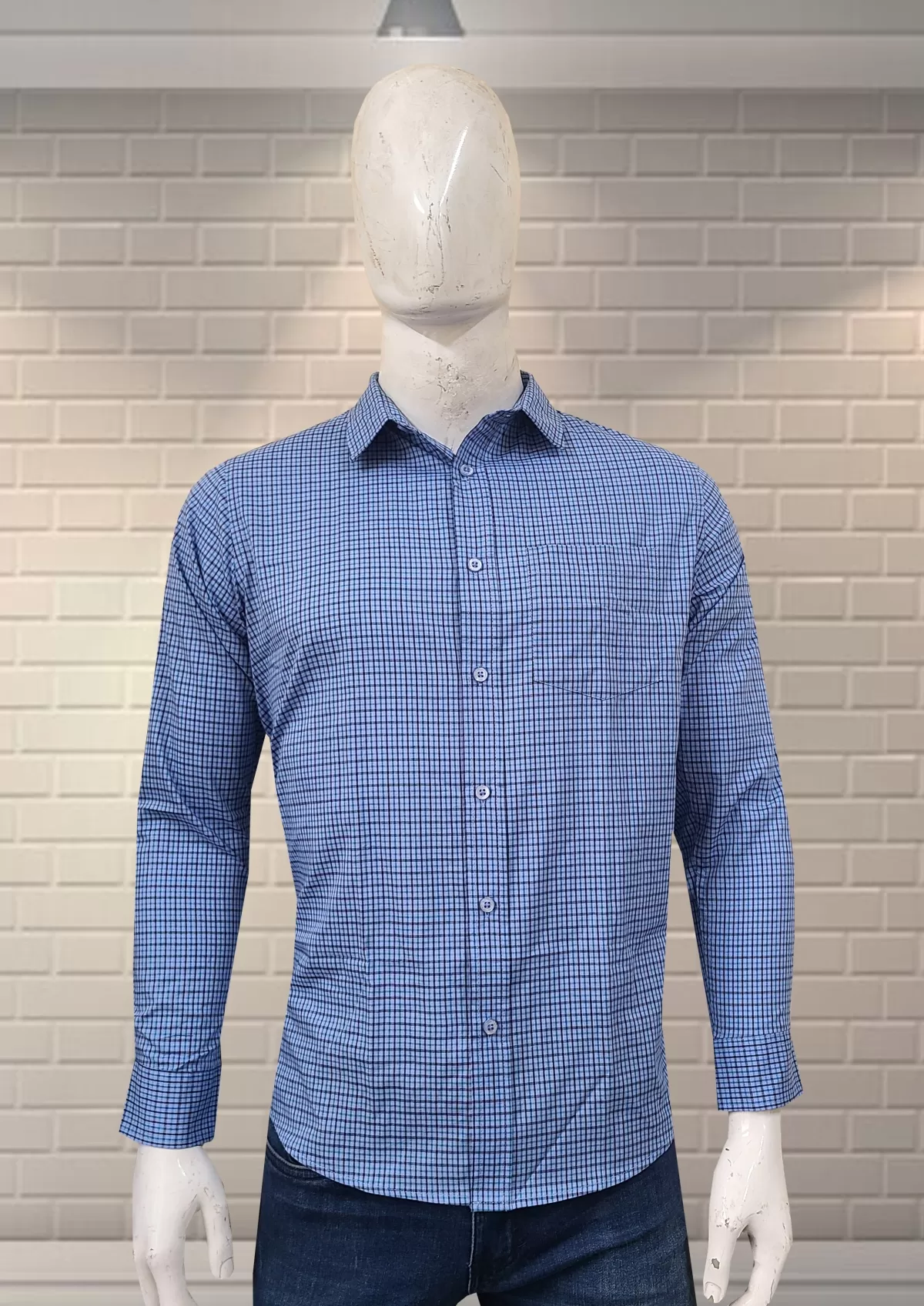 Men’s Cotton Check Full Shirt