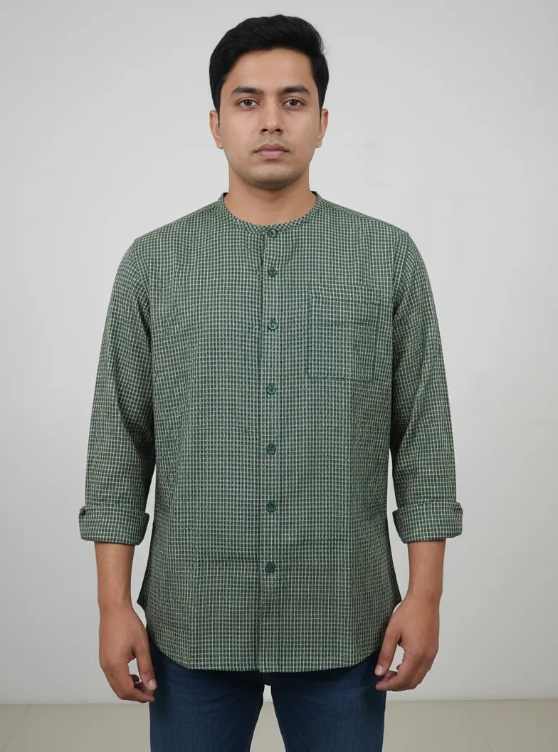 Men’s Cotton Check Full Fatua